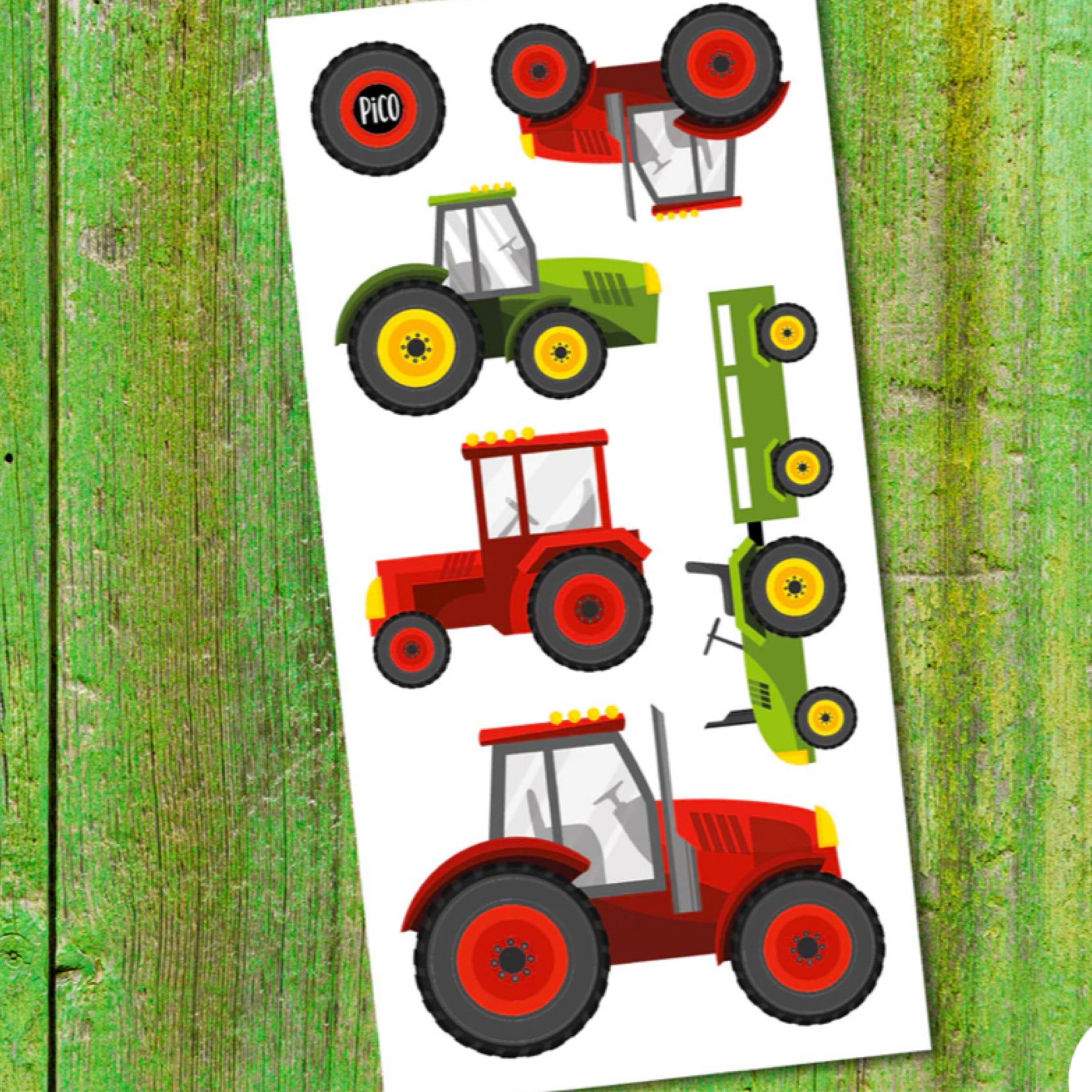 PICO Tatouages temporaires Les tracteurs | Sublime du Nord - Boutique & Institut